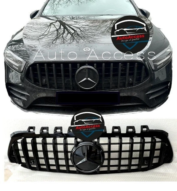 CALANDRE MERCEDES CLASSE A w177 Noir avec logo noir 03/2018 à 2023 ...