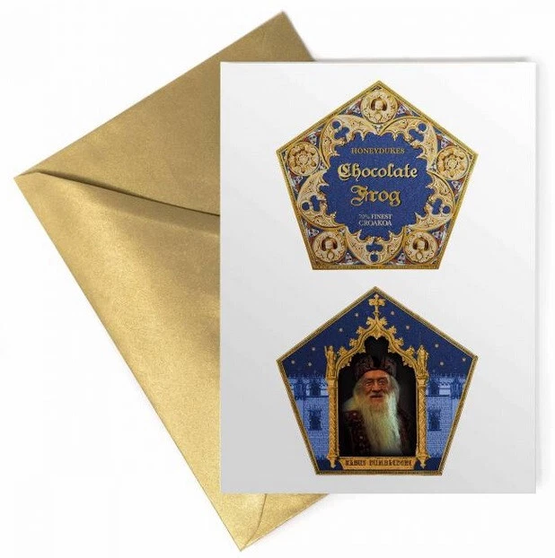 HARRY POTTER - Carte de voeux lenticulaire Chocolate Frog Packaging ...