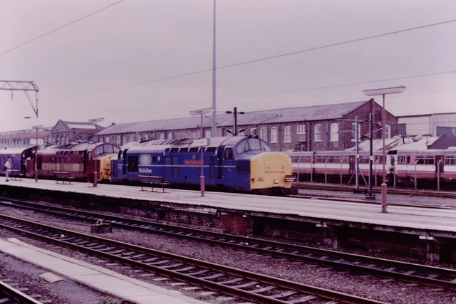 BRITISH RAIL BR Diesel Electric Loco 37057 EW & S Railway Slide 1083 £3 ...