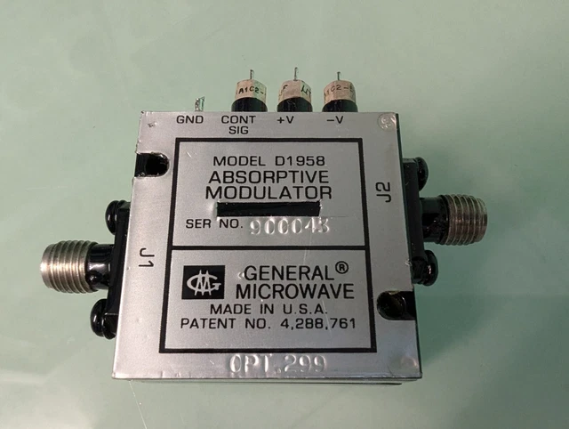 ABSORPTIVER PIN-MODULATOR, GENERAL Microwave D1958 8-18 GHz SMA(f) EUR ...