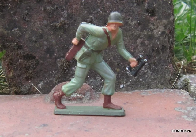 FIGURINE STARLUX COMMANDO Serie Luxe Speciale / Soldat Courant Lunette ...