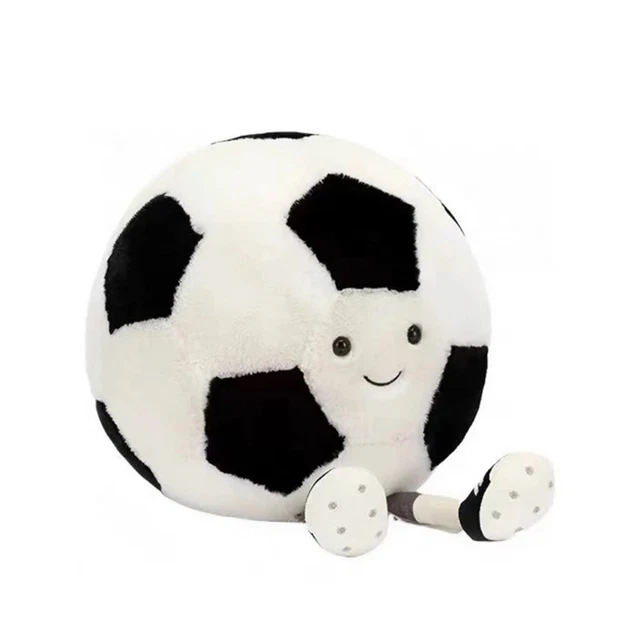 21CM JELLYCAT AMUSEABLES Fluffy Football Plush Doll with Tag Dust Bag ...