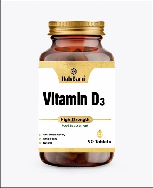 VITAMIN D 1000IU Tablets - 90 Vitamin D3 Supplements High Strength, UK ...