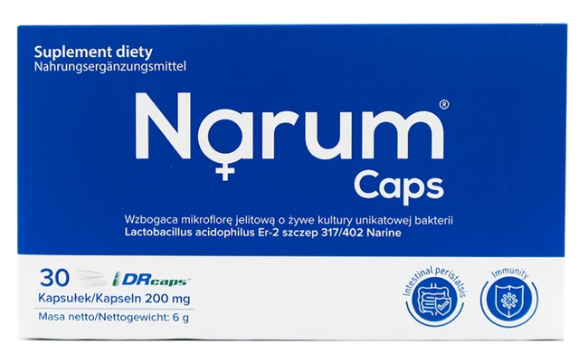 NARUM NARINE 200MG 30 capsules, Lactobacillus Acidophilus Probiotic ...