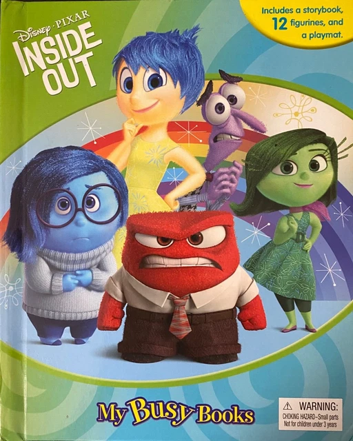 DISNEY/PIXAR INSIDE OUT My Busy Book 2015 HC Game 12 Figures Book NO ...