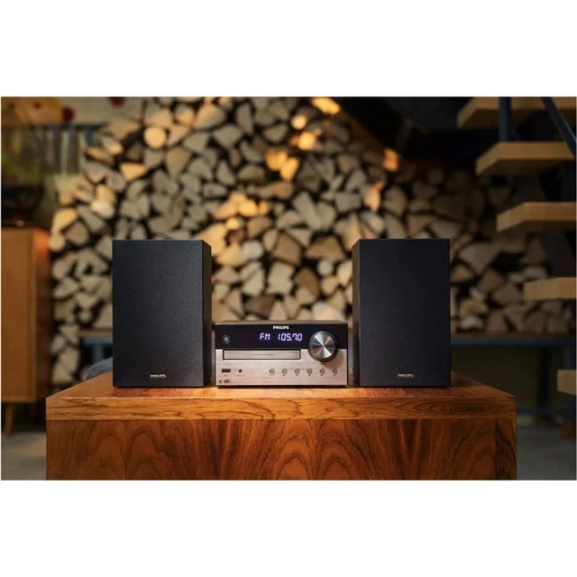 PHILIPS M4505/12 MINI Stereoanlage mit Bluetooth (DAB+/UKW Radio, USB ...