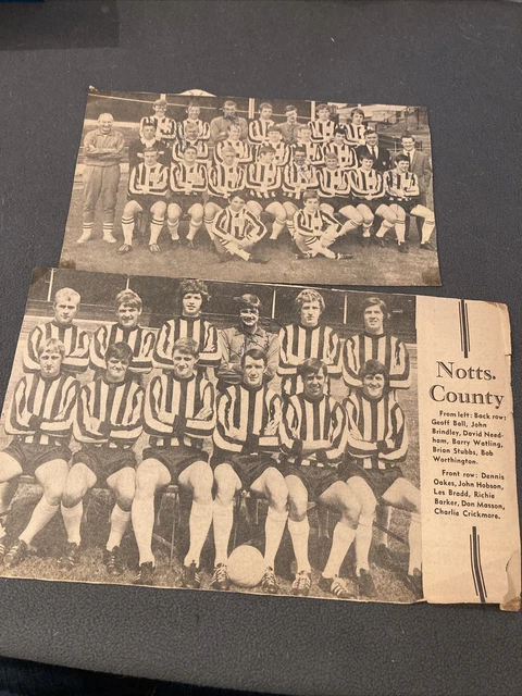 LATE 1960S NOTTS COUNTY Team Magazine Photos Signed £3.00 - PicClick UK