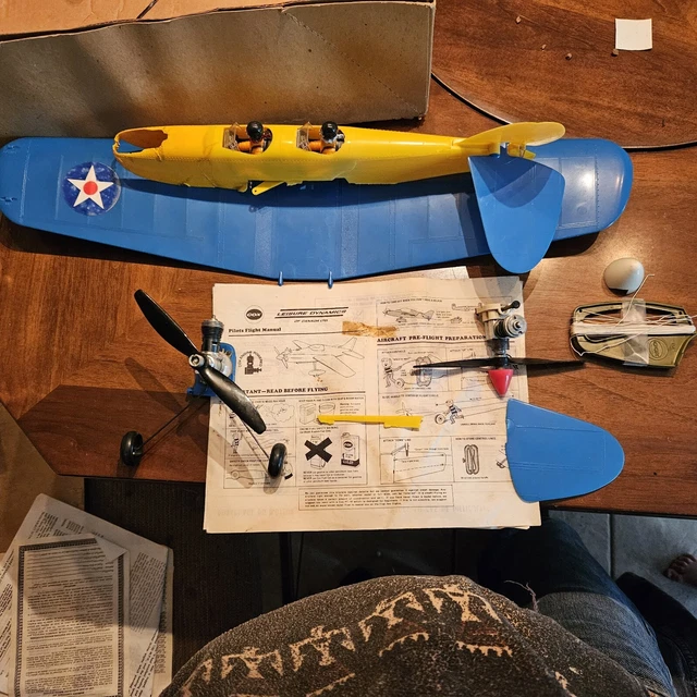 VINTAGE COX PT-19 Flight Trainer Control Line Model Airplane- Untested ...