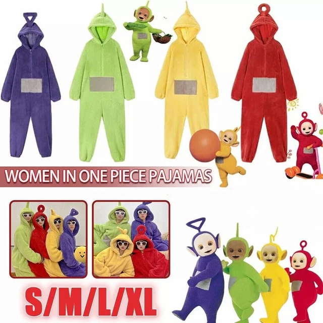 TELETUBBIES LALA COSTUME Kid/Adult-Book Day Cosplay Jumpsuit Pajama ...