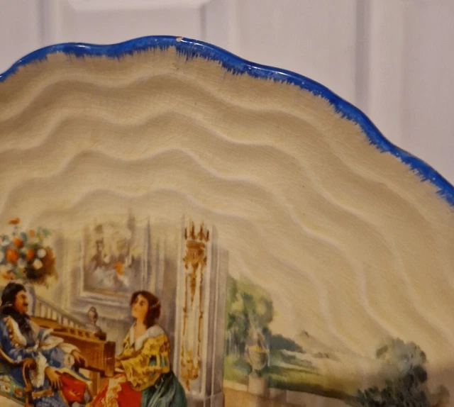 ANTIQUE CORONET-PARROT WARE & Co Burslem nell gwyn Shell Design Plate £ ...