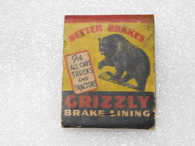 ADVERTISING HARDY AUTO Parts Grizzly Brake Lining Better Brakes Matches ...