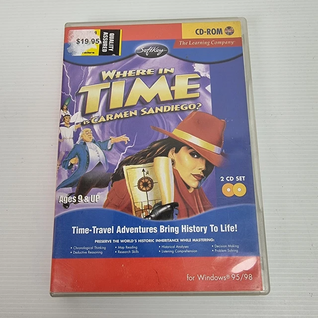 WHERE IN TIME is Carmen Sandiego? PC CD-Rom Game 2001 $14.99 - PicClick AU