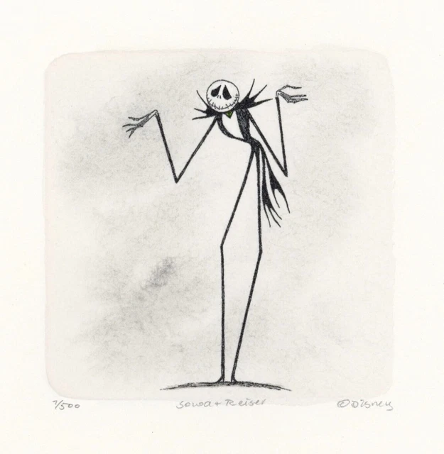 JACK SKELLINGTON NIGHTMARE Before Christmas Sowa Reiser /500 gravure ...