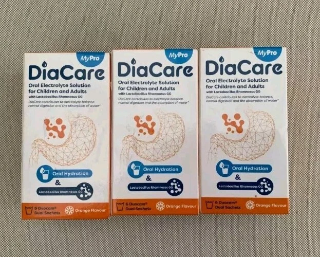 3 X MYPRO Diacare Oral Electrolyte Solution For Children & Adults 6 ...