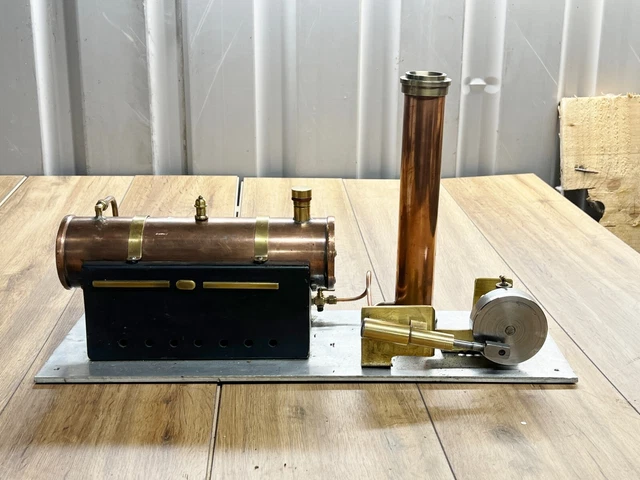 VINTAGE ANTIQUE STEAM Engine Model Brass And Copper £89.99 - PicClick UK