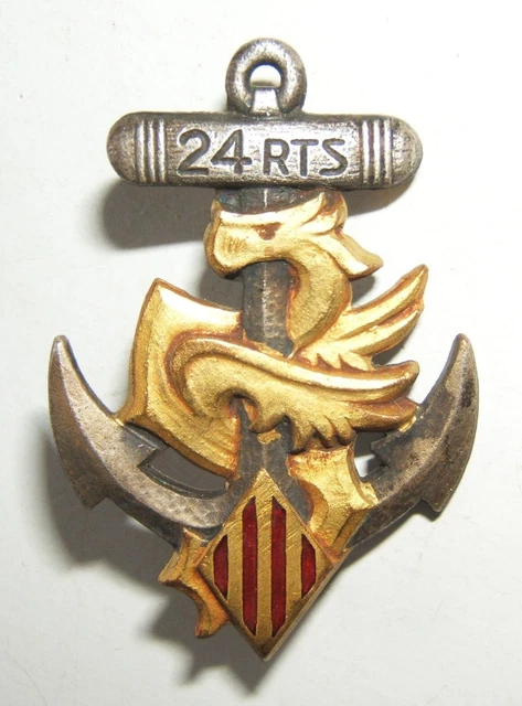INSIGNE 24° REGIMENT DE TIRAILLEURS SENEGALAIS - Drago Béranger Déposé ...