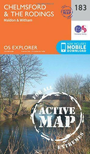 OS EXPLORADOR MAPA Activo (183) Chelmsford And The Rodings (OS Mapa ...