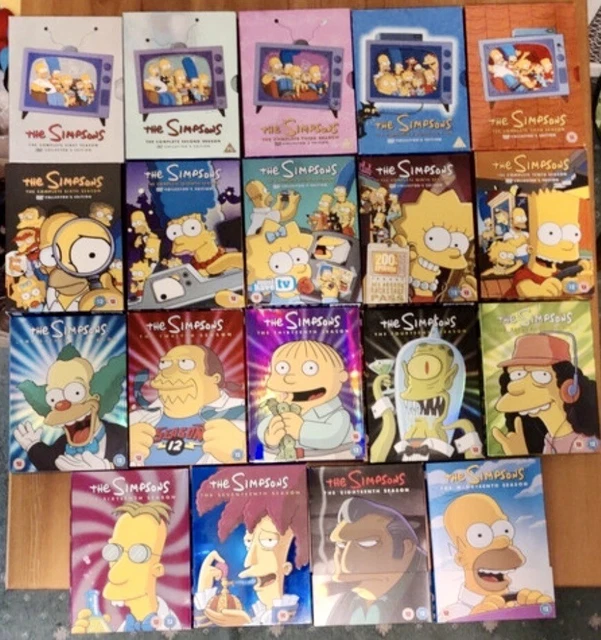 THE SIMPSONS DVD collection season 1 - 19 Plus Movie £140.00 - PicClick UK