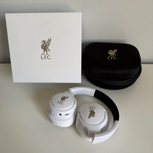 LIVERPOOL FOOTBALL CLUB LFC Wireless Headphones White, Case, Boxed Bluetooth £31.99 - PicClick UK