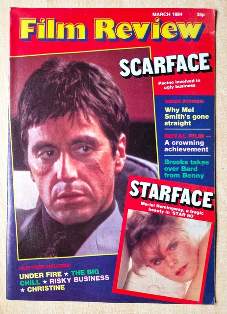 FILM REVIEW MAGAZIN Mar 1984 Mariel Hemingway Pacino Olivia Newton John ...