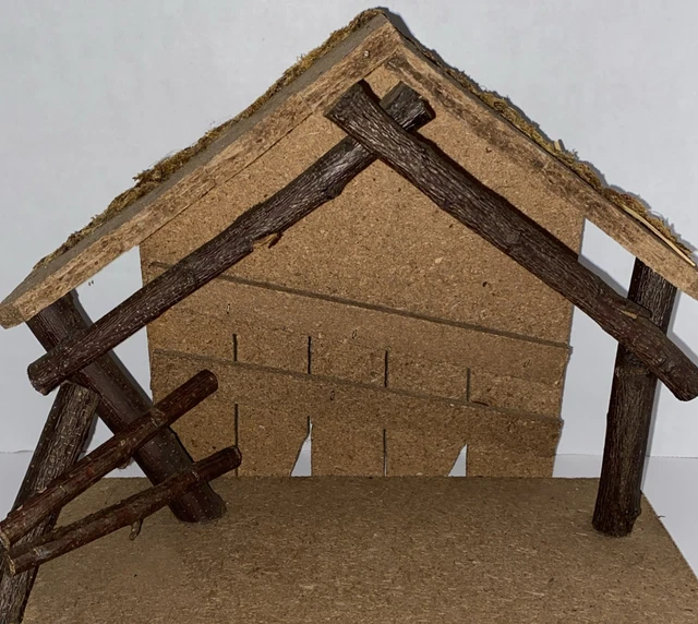 VTG FONTANINI NATIVITY Set Depose Italy Manger 1980s Barn Only £8.97 ...