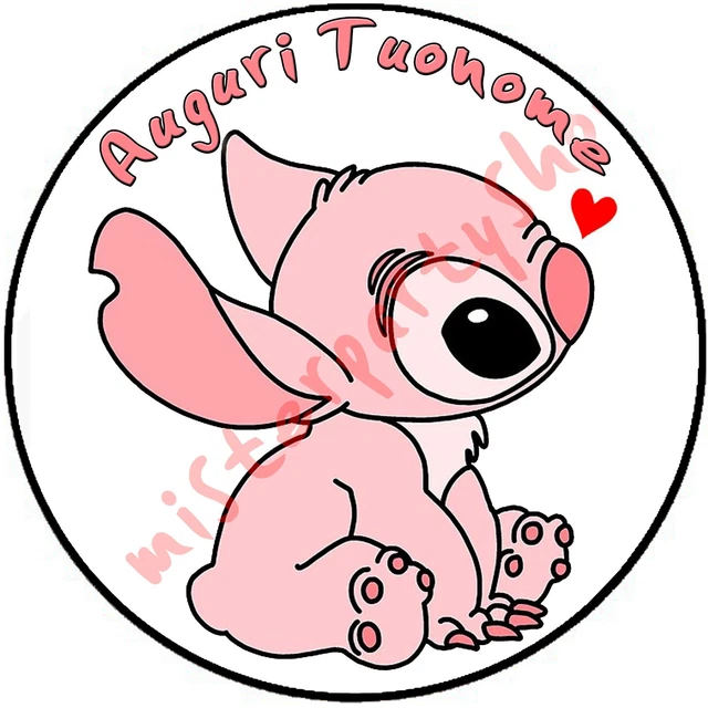 CIALDA - OSTIA per torte Lilo & Stitch Formato grande A3 cm. 28 ...