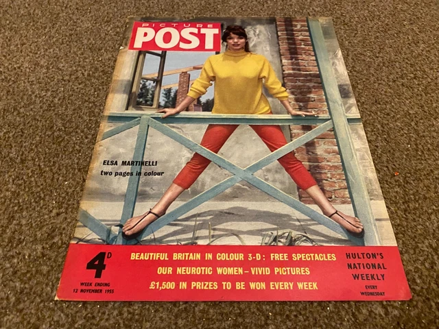 PPOBK15 PICTURE POST Magazine Cover Page 14X11 Elsa Martinelli £4.99 ...