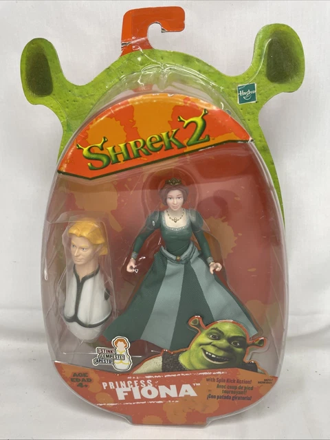 SHREK 2 PRINCESS Fiona Spin Kick Action Figure 2004 Hasbro New! $39.99 ...
