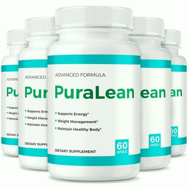 (5 PACK) PURALEAN Capsules for Weight loss, Pura Lean Fat-Burning ...