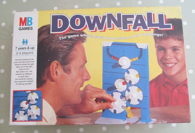 VINTAGE DOWNFALL BOARD Game By Mb Games Dated 1996 - Complete £30.00 ...
