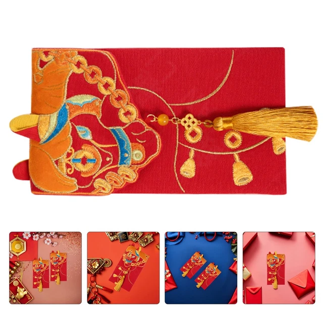CHINESE MONEY ENVELOPES 2026: Lunar New Year Red Packets - Embroidered ...