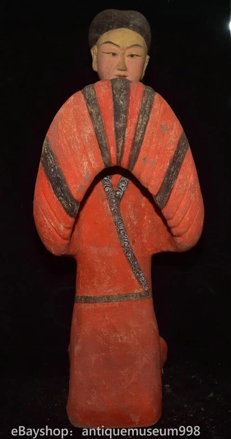 29.6 &SCULPTURE CHINOISE ancienne Tang tricolore Tao dynastie danseuse ...