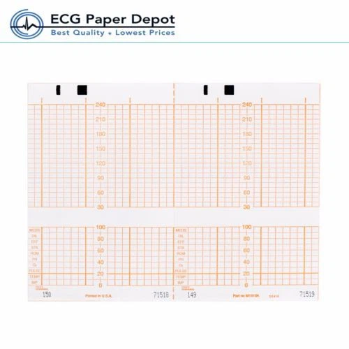 ECG EKG THERMAL Paper Fetal Monitoring Chart Philips M1910A Compatible ...