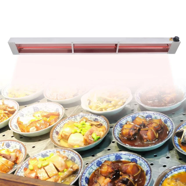 FOOD HEAT LAMP Overhead Food Warmer Commerical Infrared Strip Heater ...