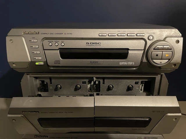 TECHNICS STEREO STACK System. Cd, Tape, Sound Processor, Tuner/Amp SH ...