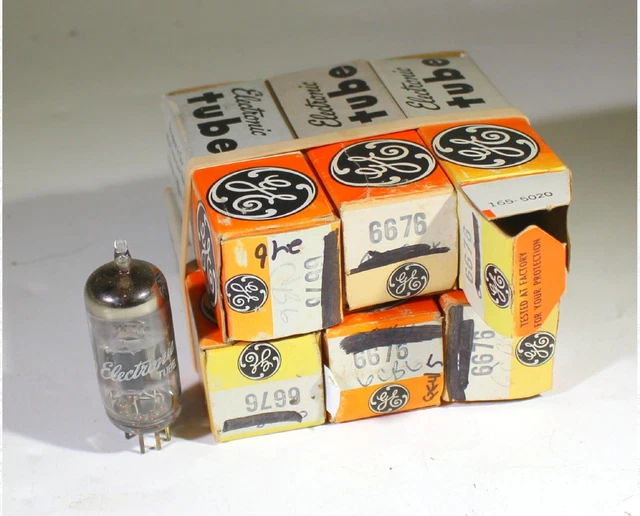 LOT DE 6 tubes à vide General Electric GE 6676 testés dans leur ...