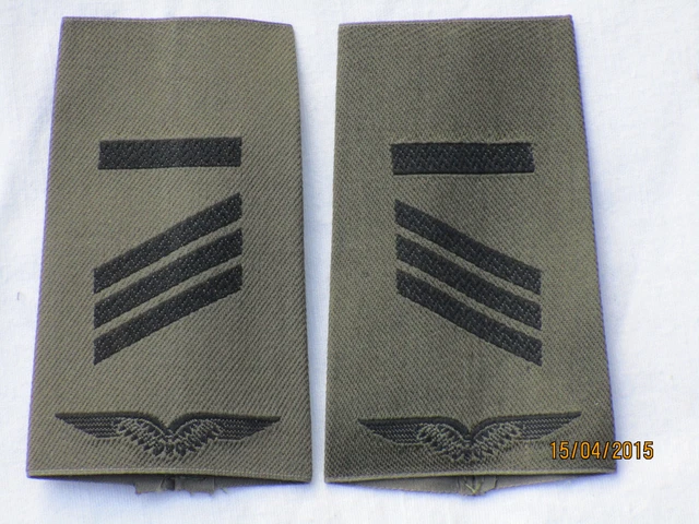 BUNDESWEHR SHOULDER MARKS: Corporal Ua, Air Force, Black/Olive £4.52 ...