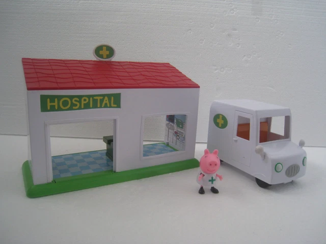 PEPPA PIG HOSPITAL With Figure & Ambulance £4.99 - PicClick UK