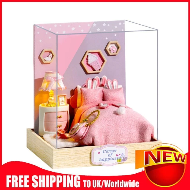 Diy Doll House Wood Miniature Dollhouse Furniture Kit Educational Toys