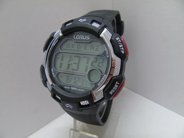 OROLOGIO DIGITALE LORUS by SEIKO *EX-DISPLAY* Z010-X002 *BATTERIA NUOVA ...