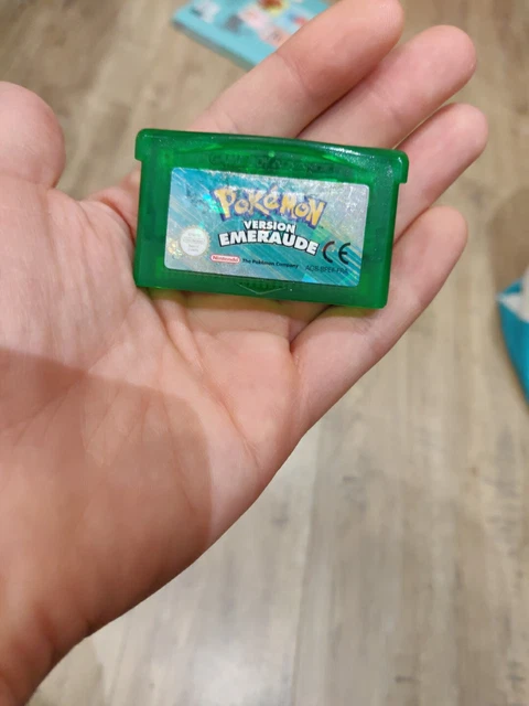 POKEMON VERSION EMERAUDE GBA FRA Officiel Nintendo Game Boy Advance SP ...