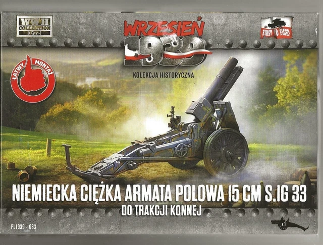 1:72 FIRST TO Fight 083, 2.WK,German 15cm sIG33 Heavy Infantry Gun OVP ...