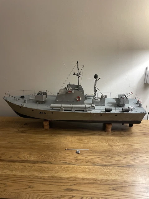 HMS PATROL PT Torpedo Boat RC Ship 234 Vintage 65cm Model Kit Built ...