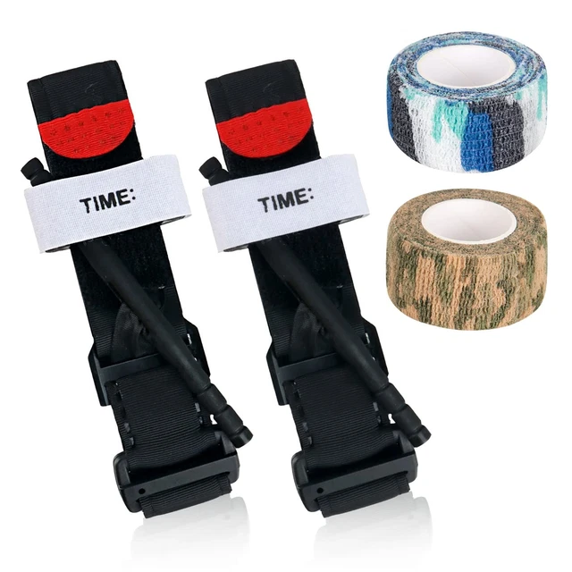 GARROT TOURNIQUET 2 Pcs Tactical Tourniquets Pansement Israelien Pour ...
