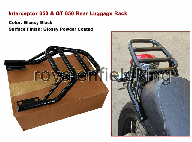 FIT FOR ROYAL Enfield GT & Interceptor 650 Rear Luggage Rack Carrier ...
