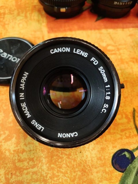 CANON FD 50MM f/1,8 SC Objectif - Noir EUR 48,00 - PicClick FR