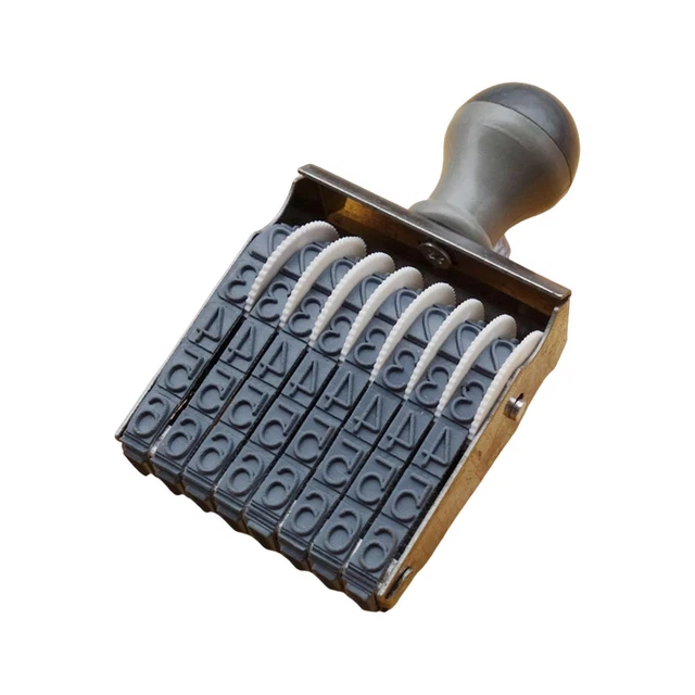 NUMBERING STAMP ROLLING Stamp Commercial 8 Bands Number Stamp Rubber ...