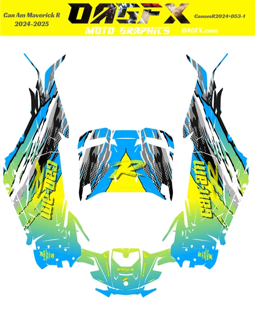 2024-2025 CAN AM Maverick R RS Graphics Kit Pro Edition D53-2 Wild ...
