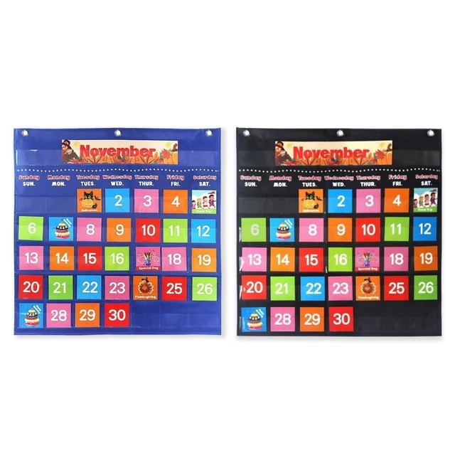 SIMPLIFIED CLASSROOM CALENDAR with Interactive Cards EnhanceLearning ...