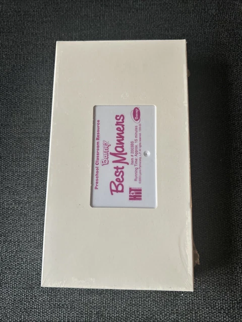 PRESCHOOL CLASSROOM RESOURCE EDITION Barney Best Manners New Sealed VHS ...